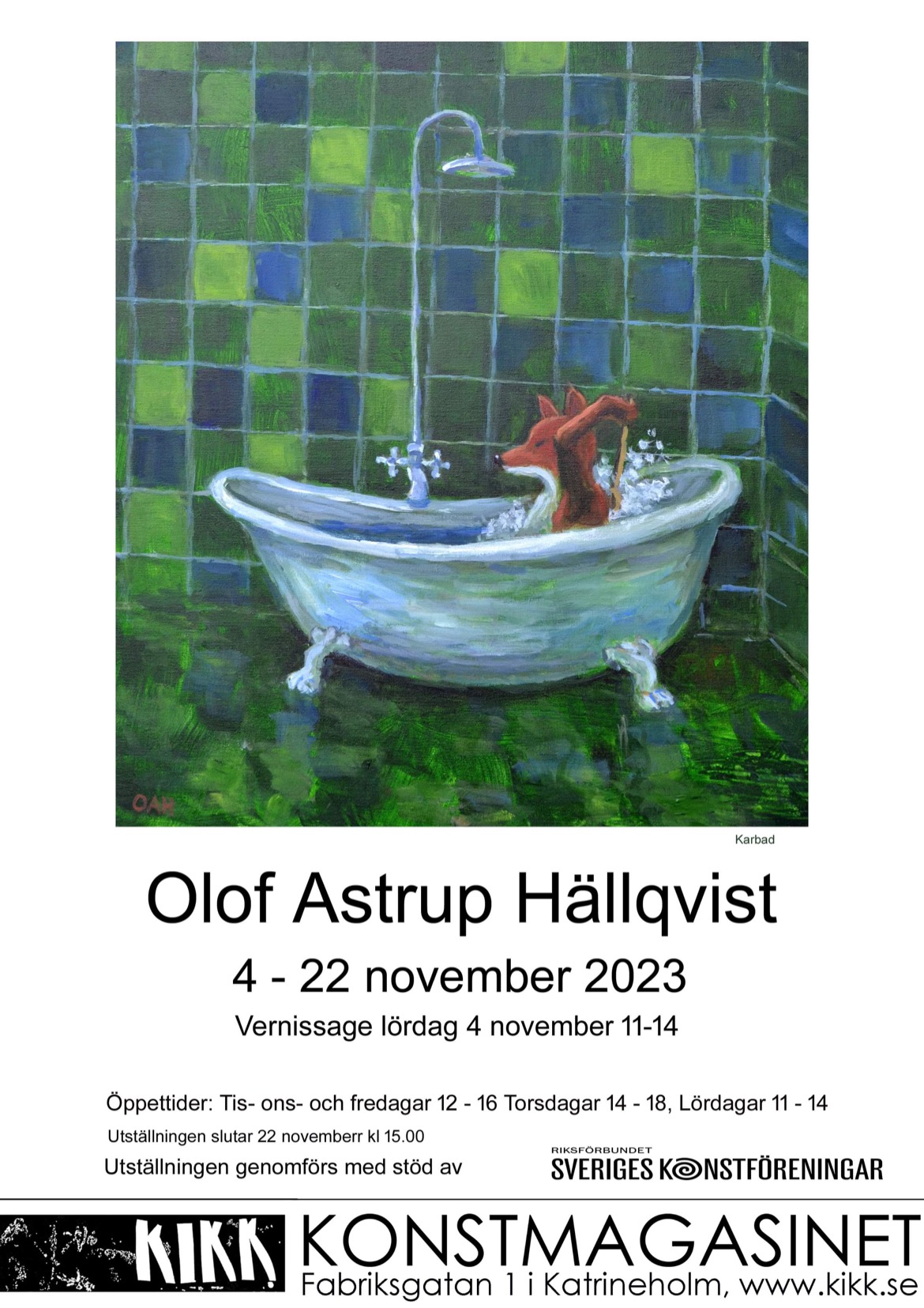 Ny utställning: Olof Astrup Hällqvist 4-22/11