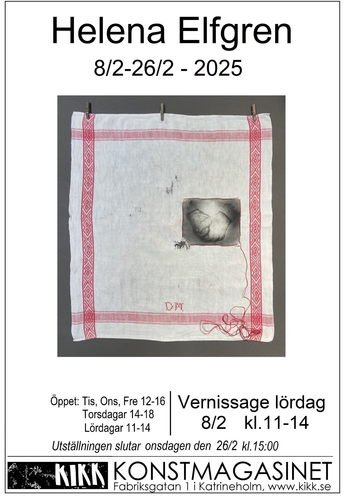 Ny utställning: Helena Elfgren 8-26/2 2025
